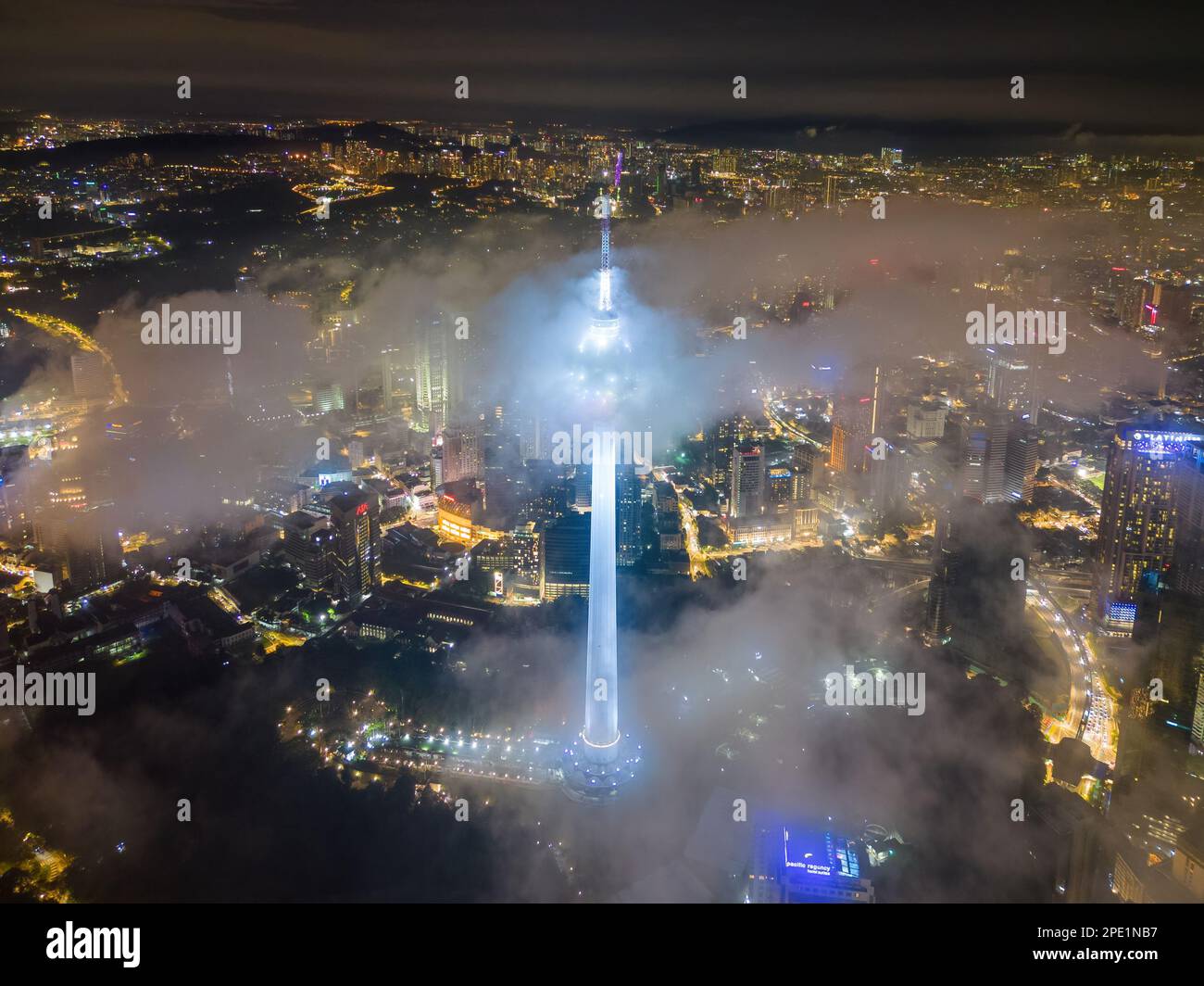 Bukit Bintang, Kuala Lumpur, Malaysia - Nov 12 2022: The KL Tower's ...