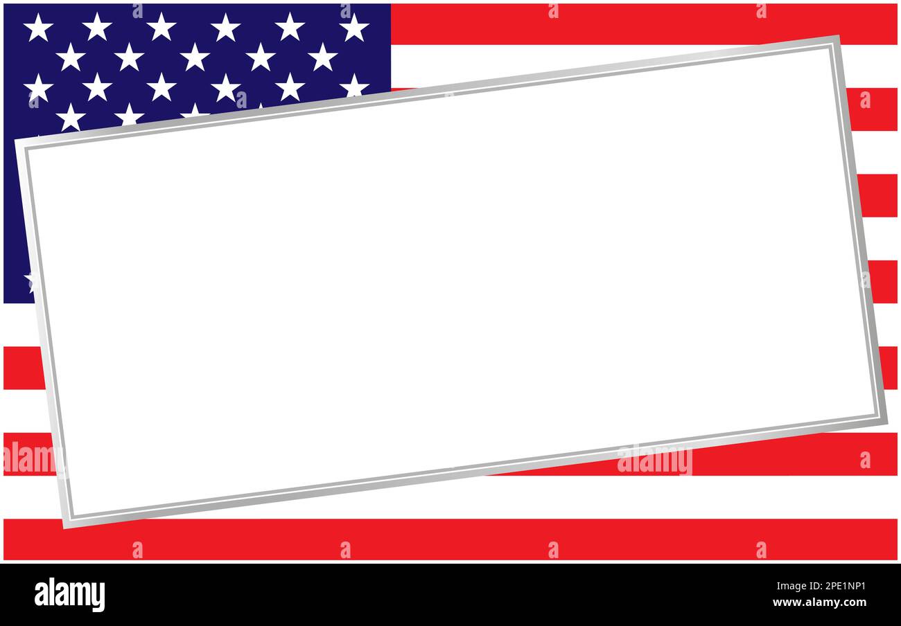 American flag background with white space for text Stock Vector Image ...