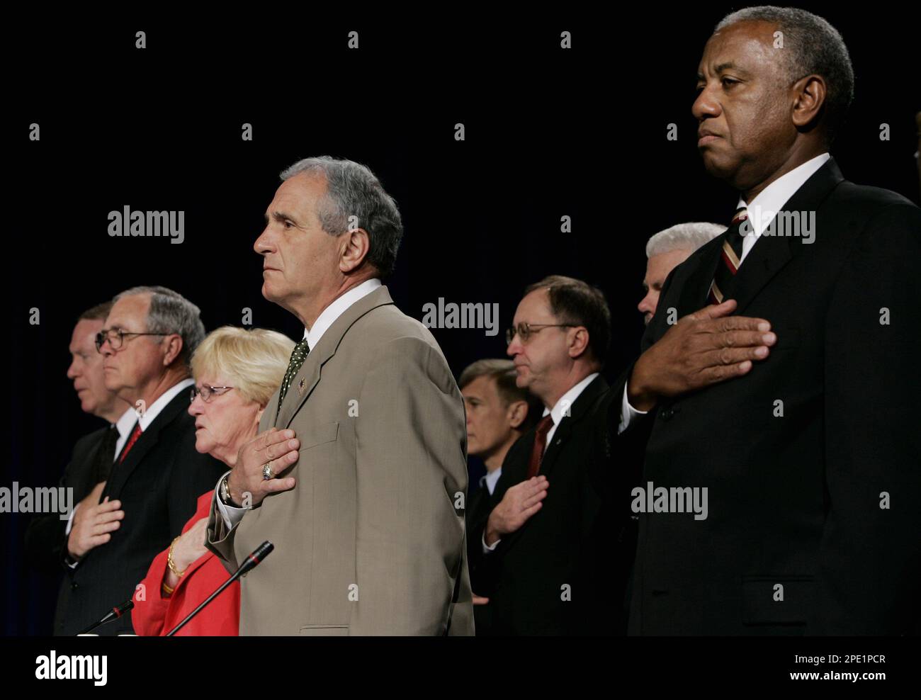 Base Realignment and Closure Commission commissioners, retired Army Gen ...