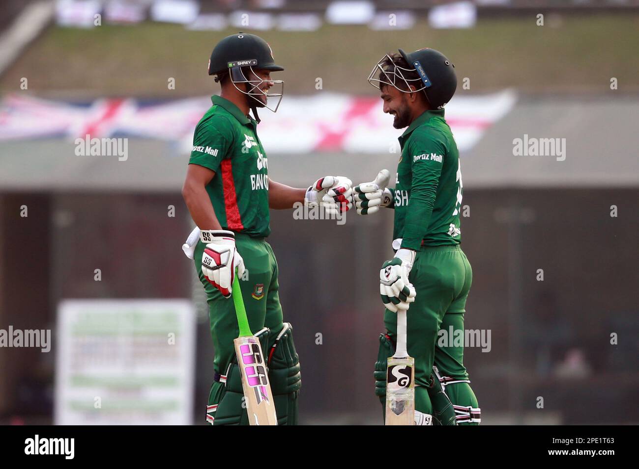 Nazmul hasan Shanto (L) and Liton Kumar Das (R) during the Bangladesh ...