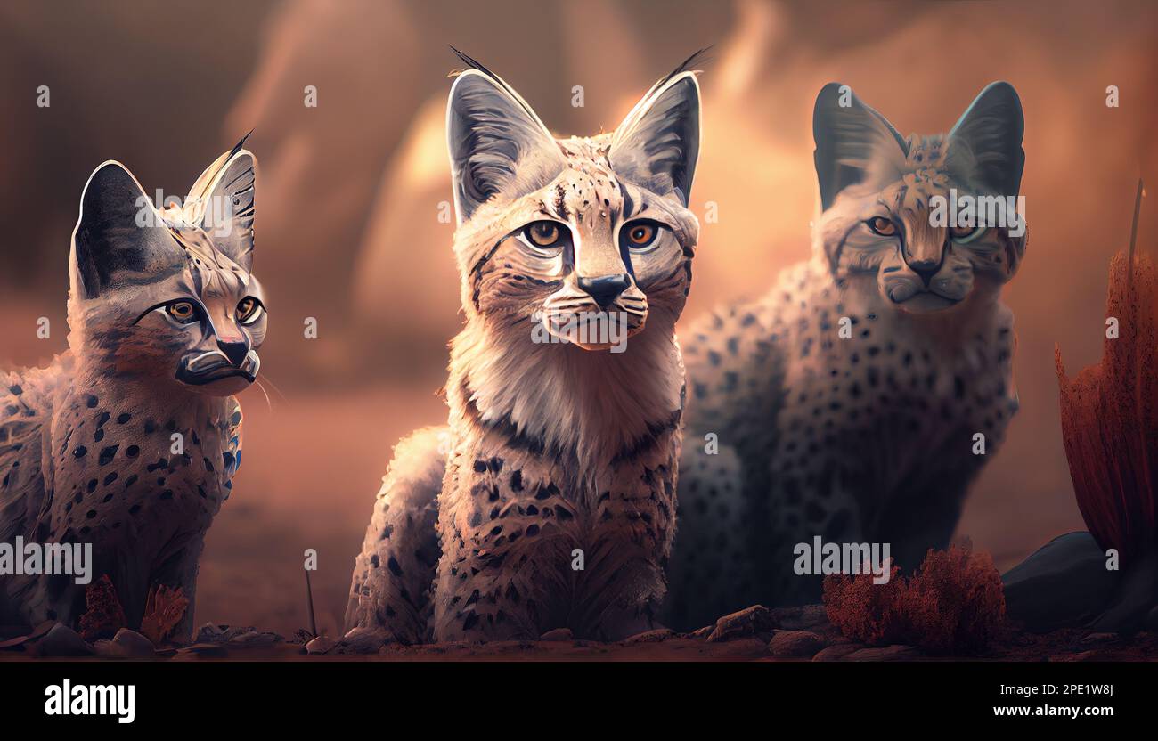 African Cheetah cat Stock Photo - Alamy