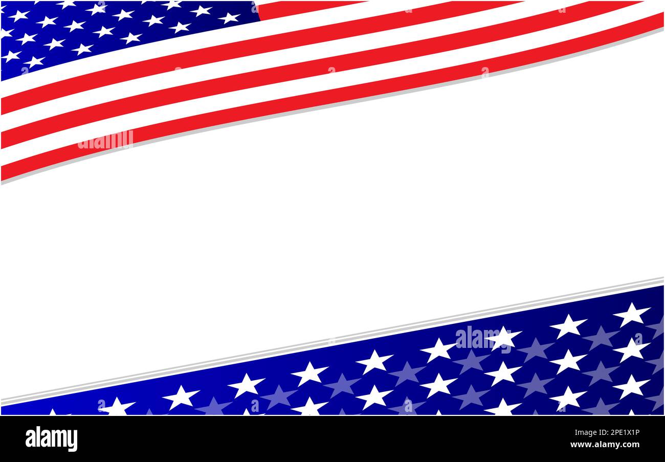 Patriotic Flag Border