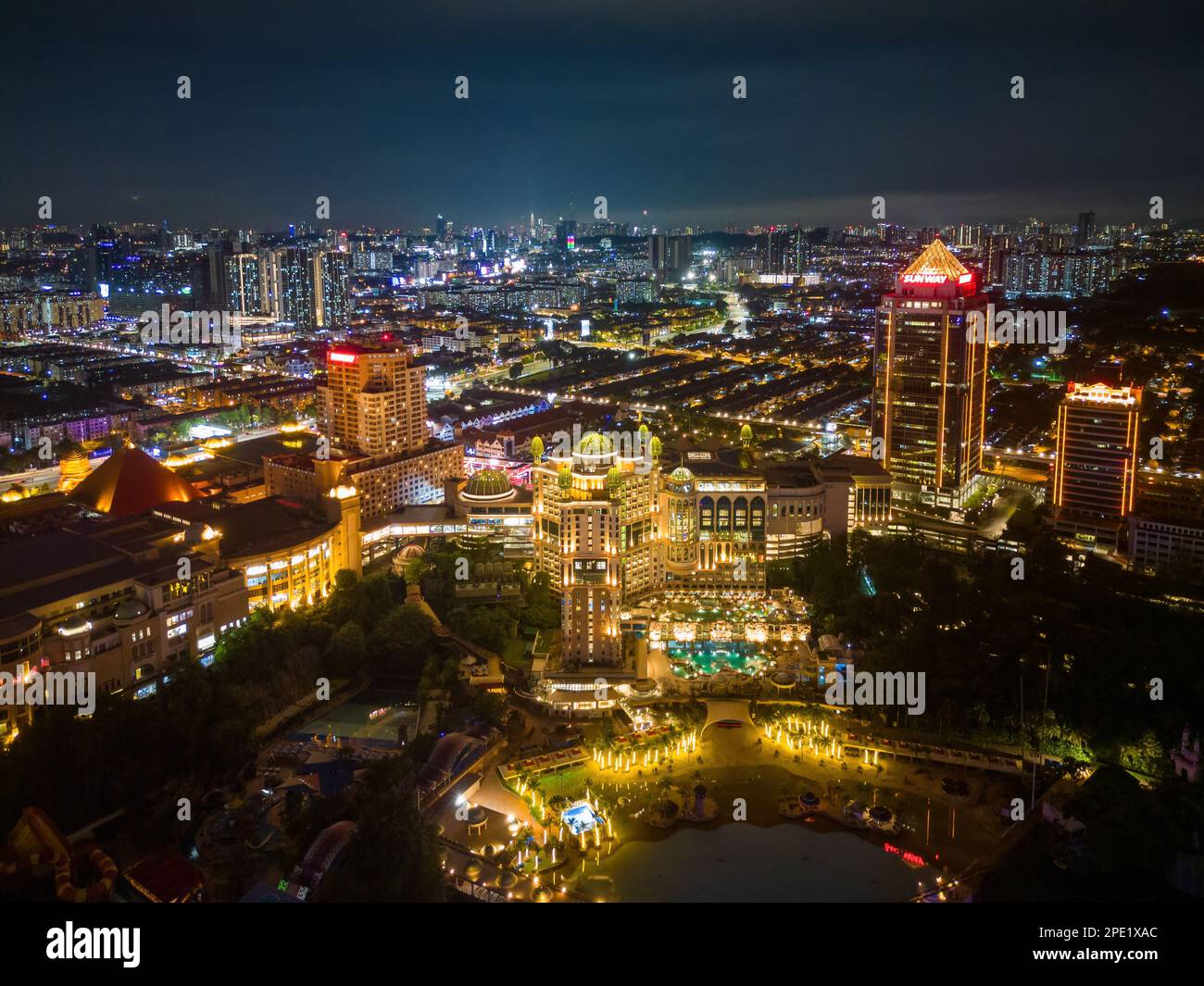 Sunway, Selangor, Malaysia - Nov 09 2022: Aerial view Sunway Pyramid ...