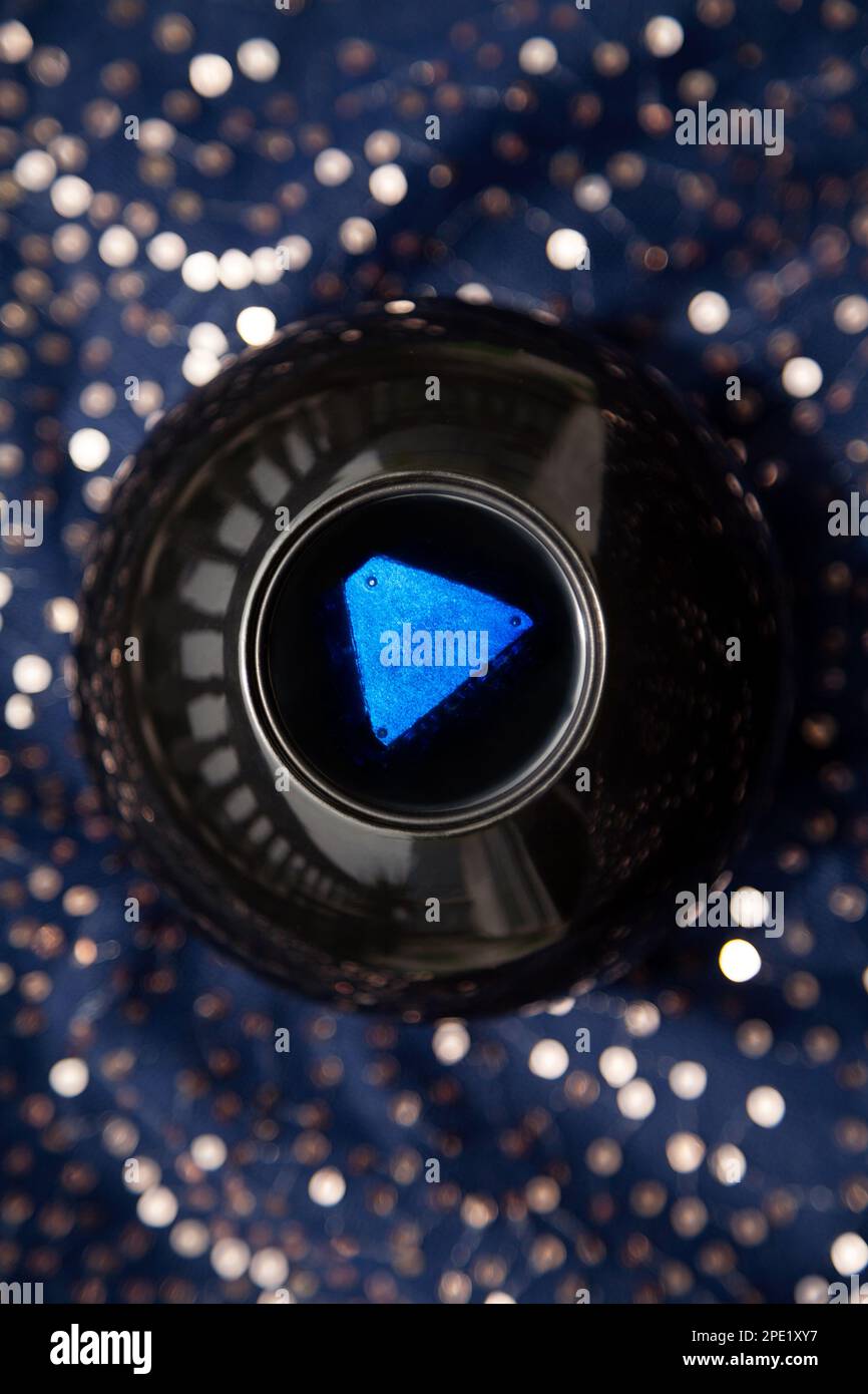 Magic ball game predicting the future with a blank field for an answer ...
