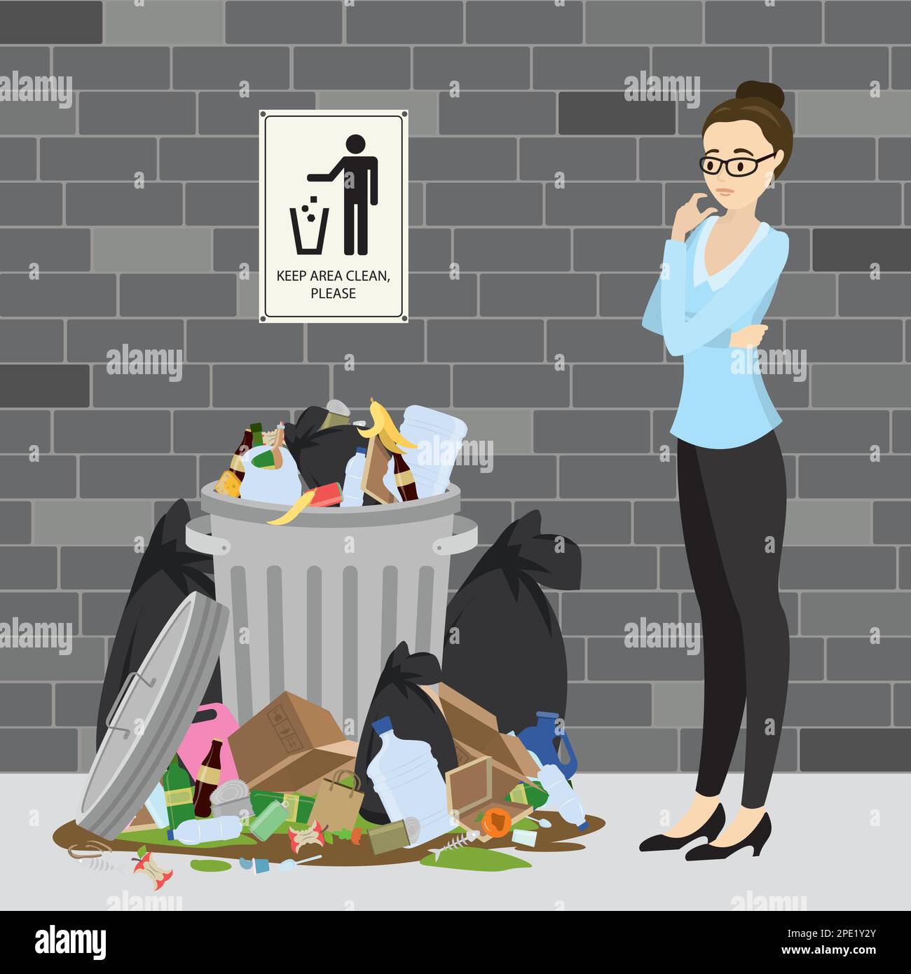 Character dustbin hi-res stock photography and images - Alamy