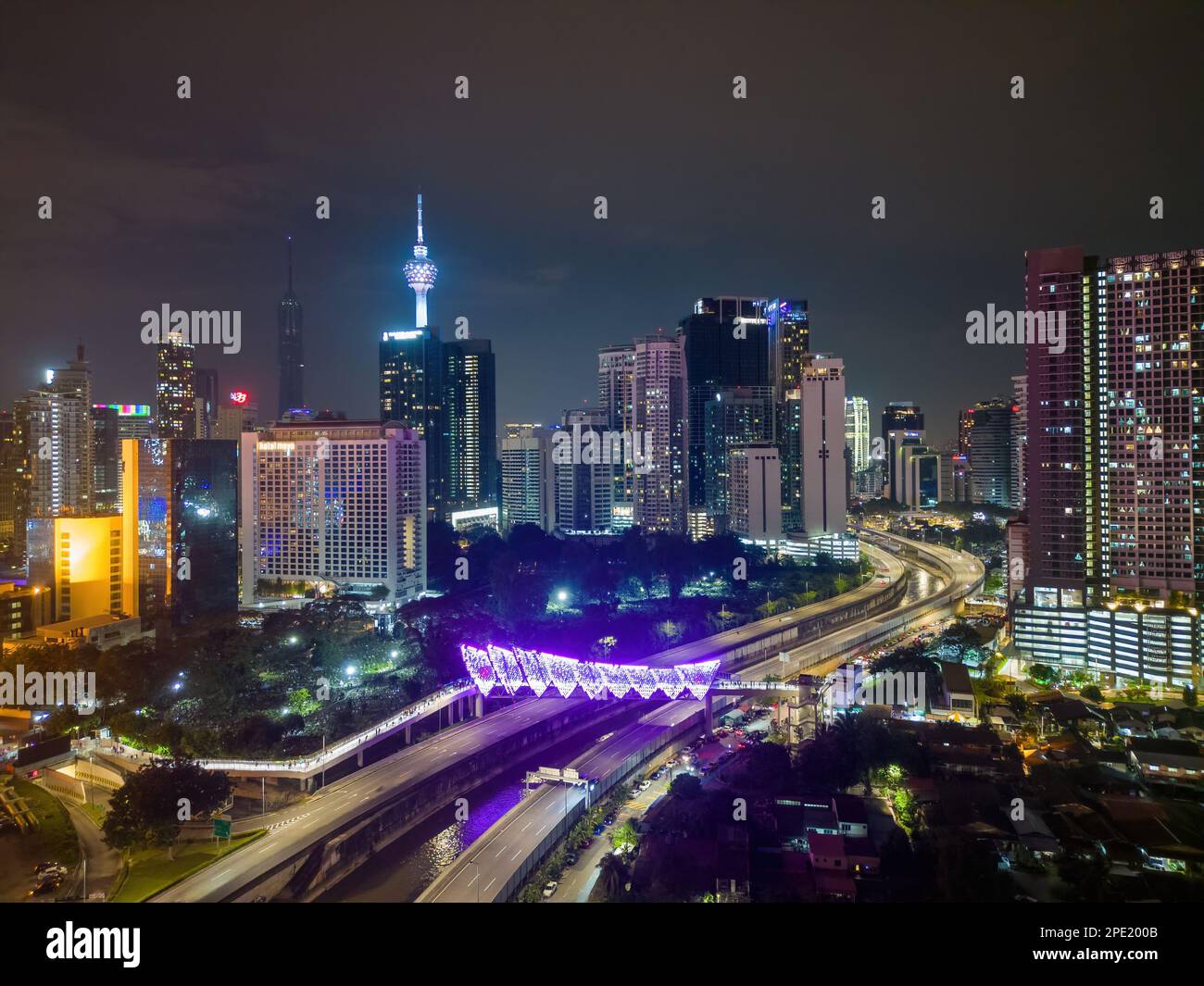 Bukit Bintang, Kuala Lumpur, Malaysia - Dec 04 2022: Aerial view ...