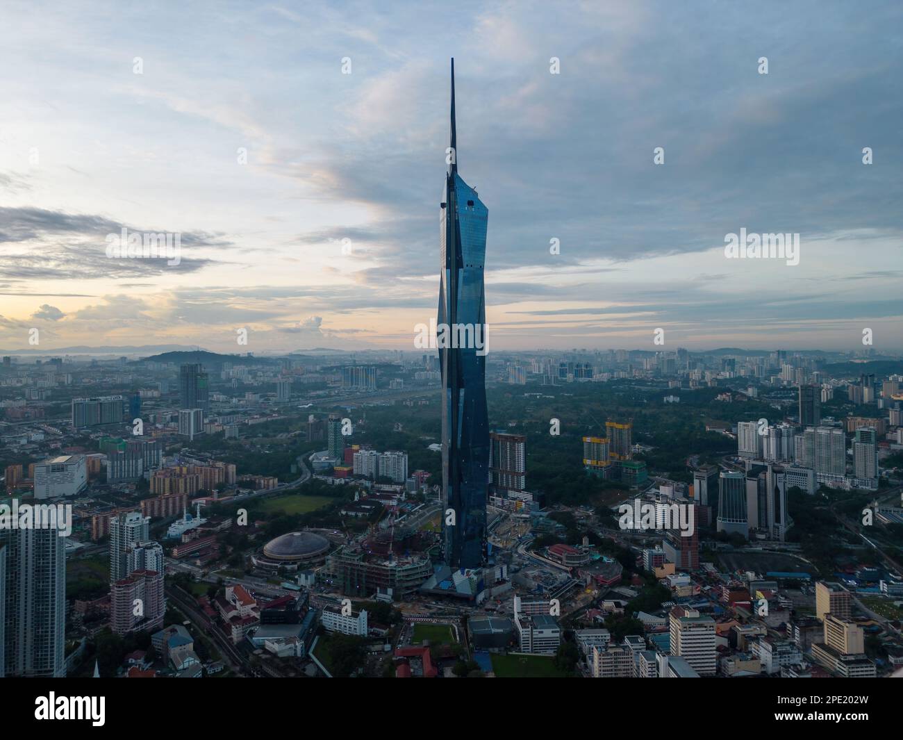 Bukit Bintang, Kuala Lumpur, Malaysia - Dec 05 2022: An aerial view of ...