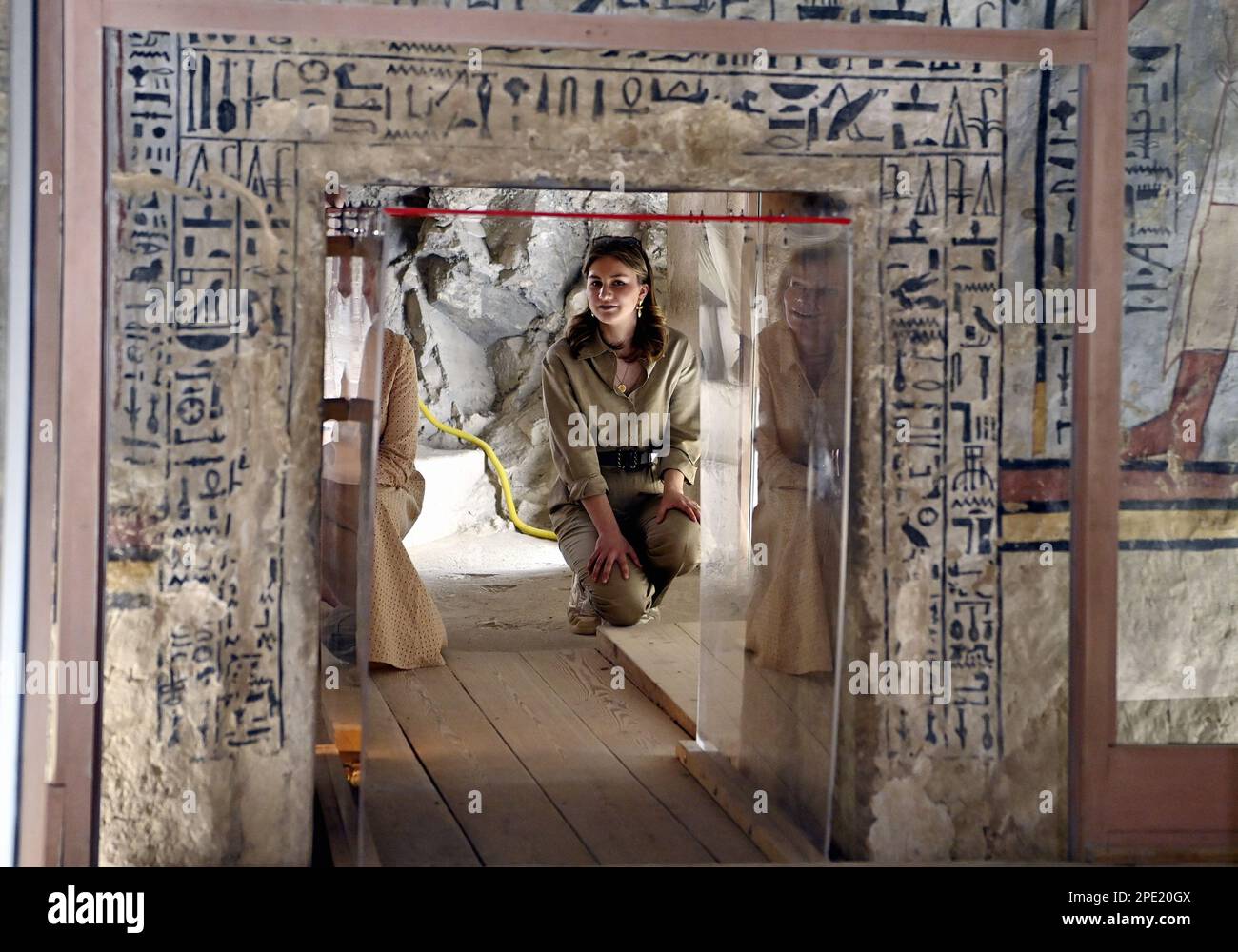Thebes, Egypt, Wednesday 15 March 2023. Crown Princess Elisabeth ...