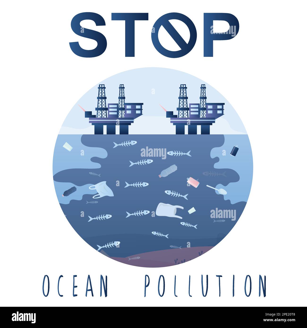 Water background in polluted Cut Out Stock Images & Pictures - Alamy