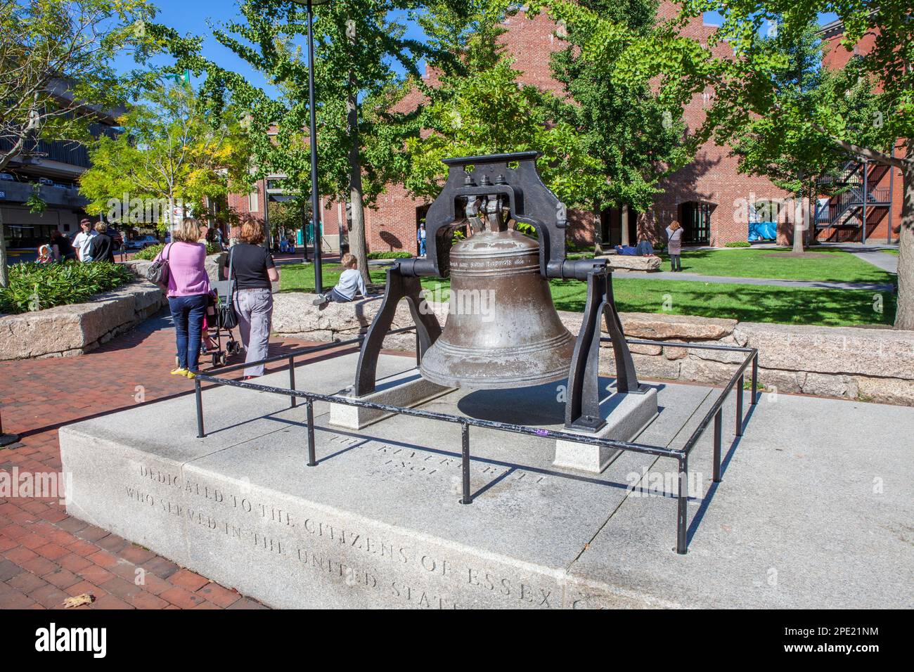 The Paul Revere Bell sits just outside of the Peabody Essex Museum in ...