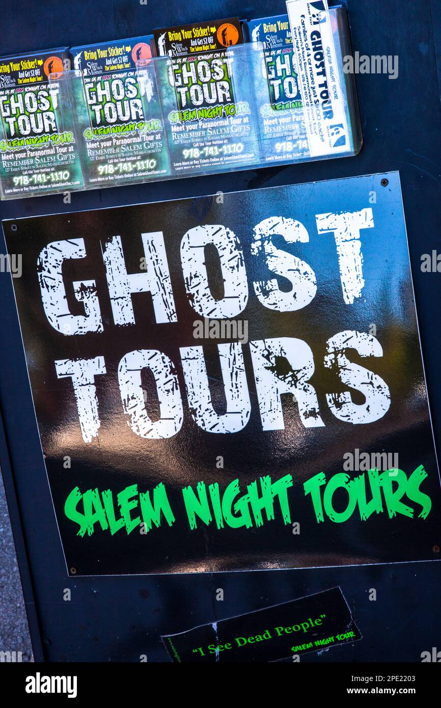 Ghost Tours in Salem, MA Stock Photo - Alamy