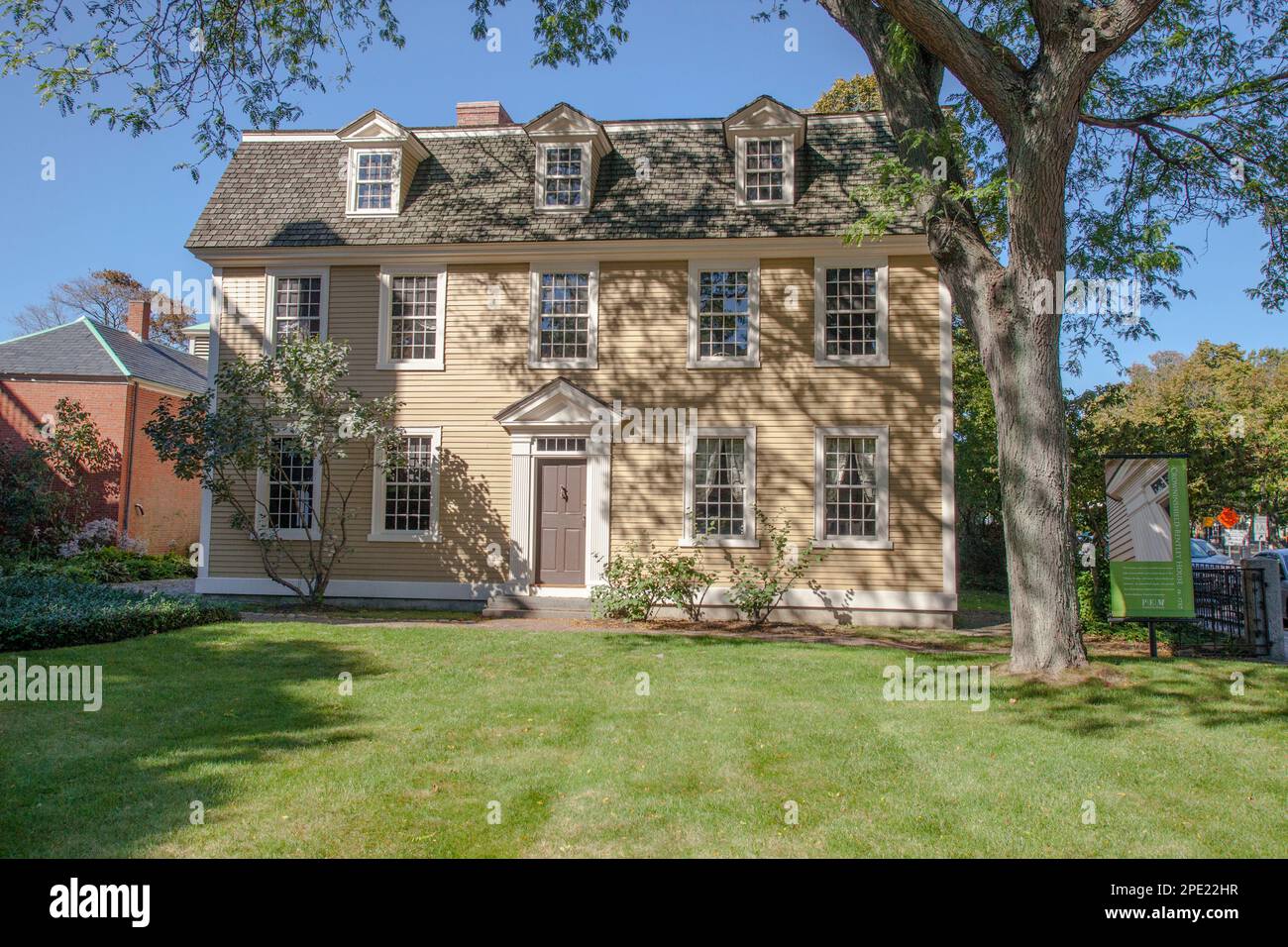 The Crowningshield-Bentley House built in 1727, Salem, MA Stock Photo ...