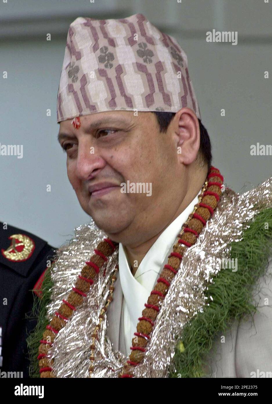 Nepal's King Gyanendra smiles at the Narayanhiti royal palace in ...