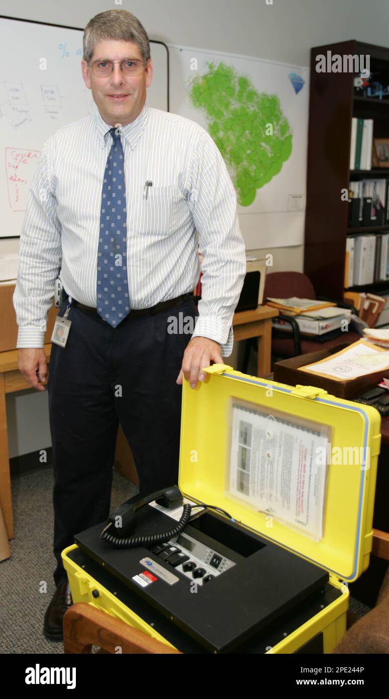 George Crouch, coordinator for the Palmetto 800 Radio System, stands ...