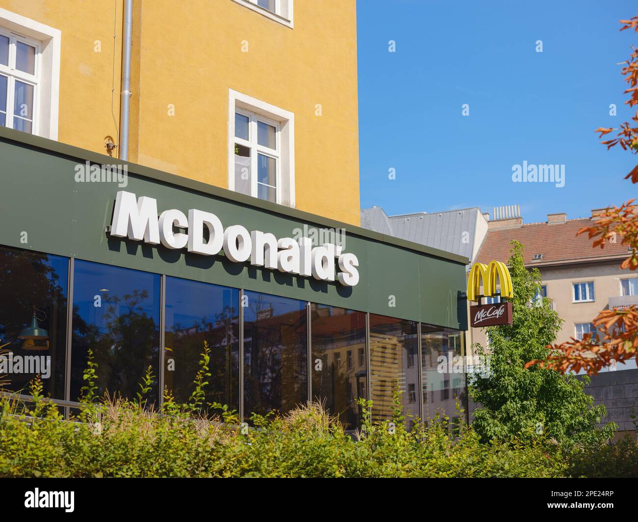 Vienna, Austria - August 7, 2022: McDonald's Restaurant in Munich ...