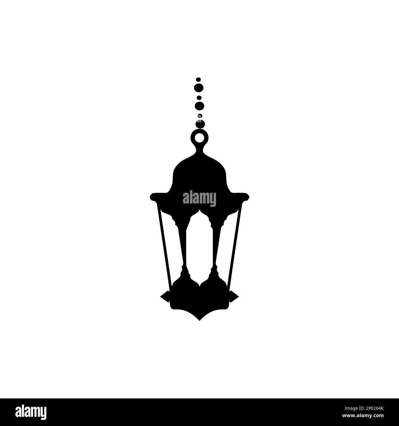 Islamic Lanterns Illustration Design, Islamic Silhouette Decoration ...