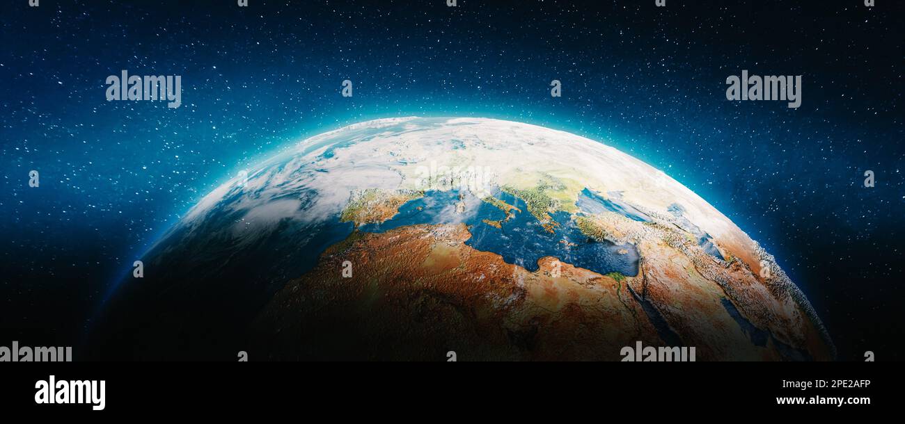 Planet Earth Europe geography. Elements of this image furnished by NASA ...