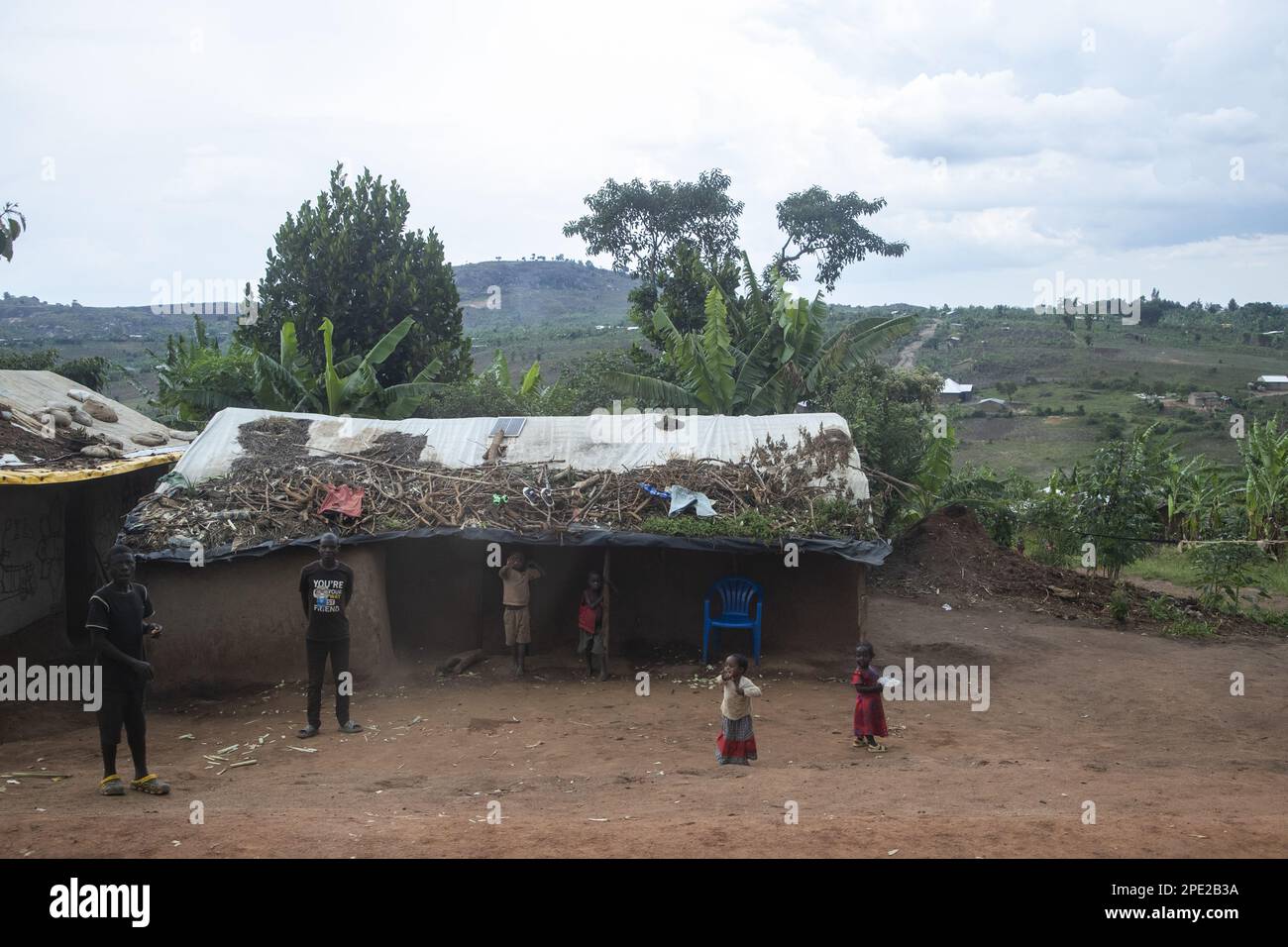 Illustration picture taken during a visit to refugee settlement Kyaka ...