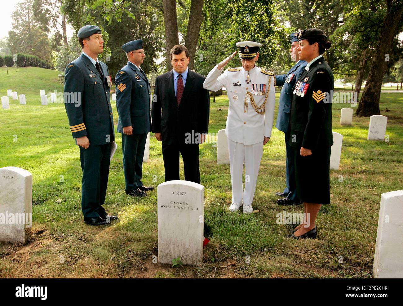 Canada's Ambassador to the United States, Frank McKenna, third from ...