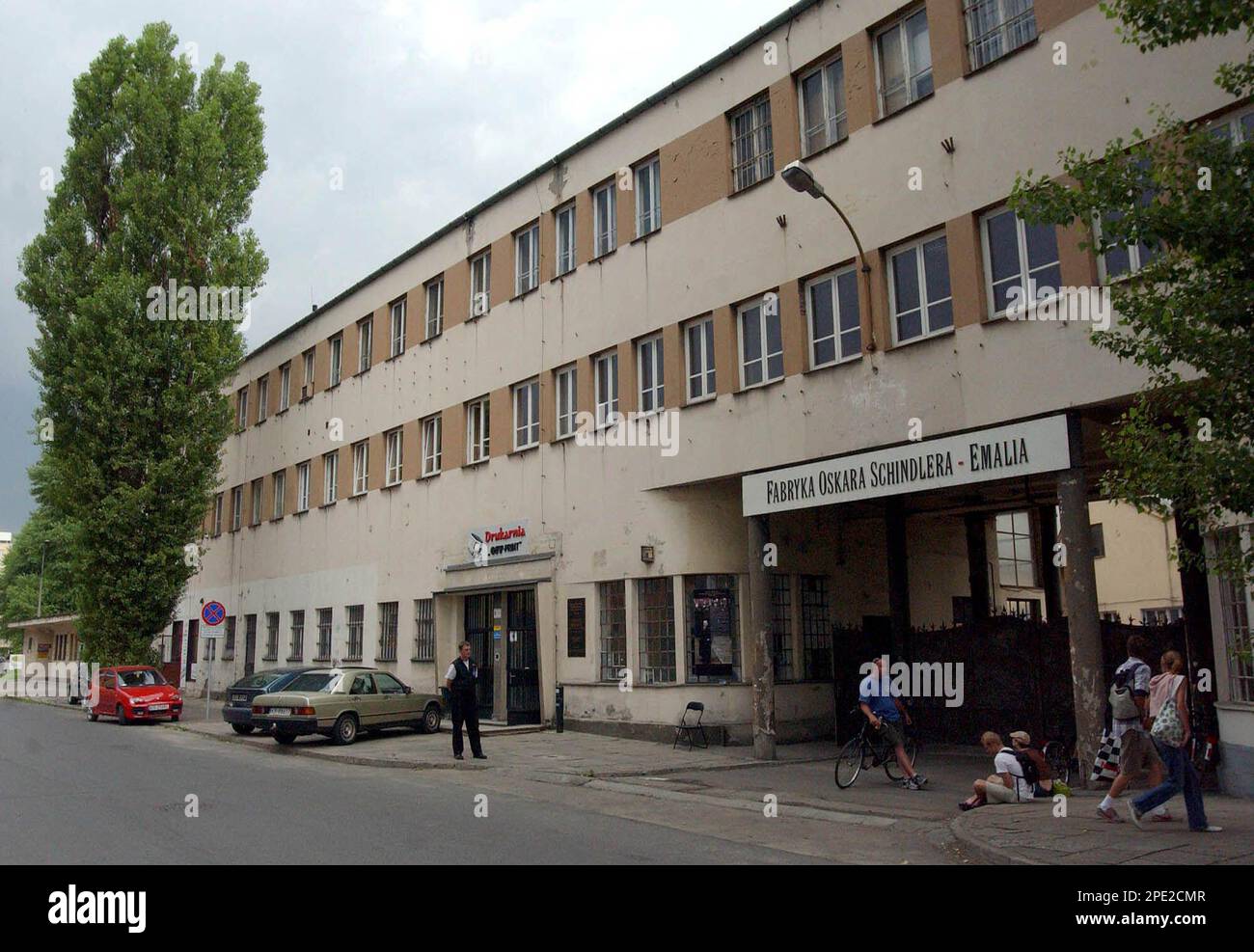 The original building of the "Emalia" factory in Krakow, Poland, Friday ...