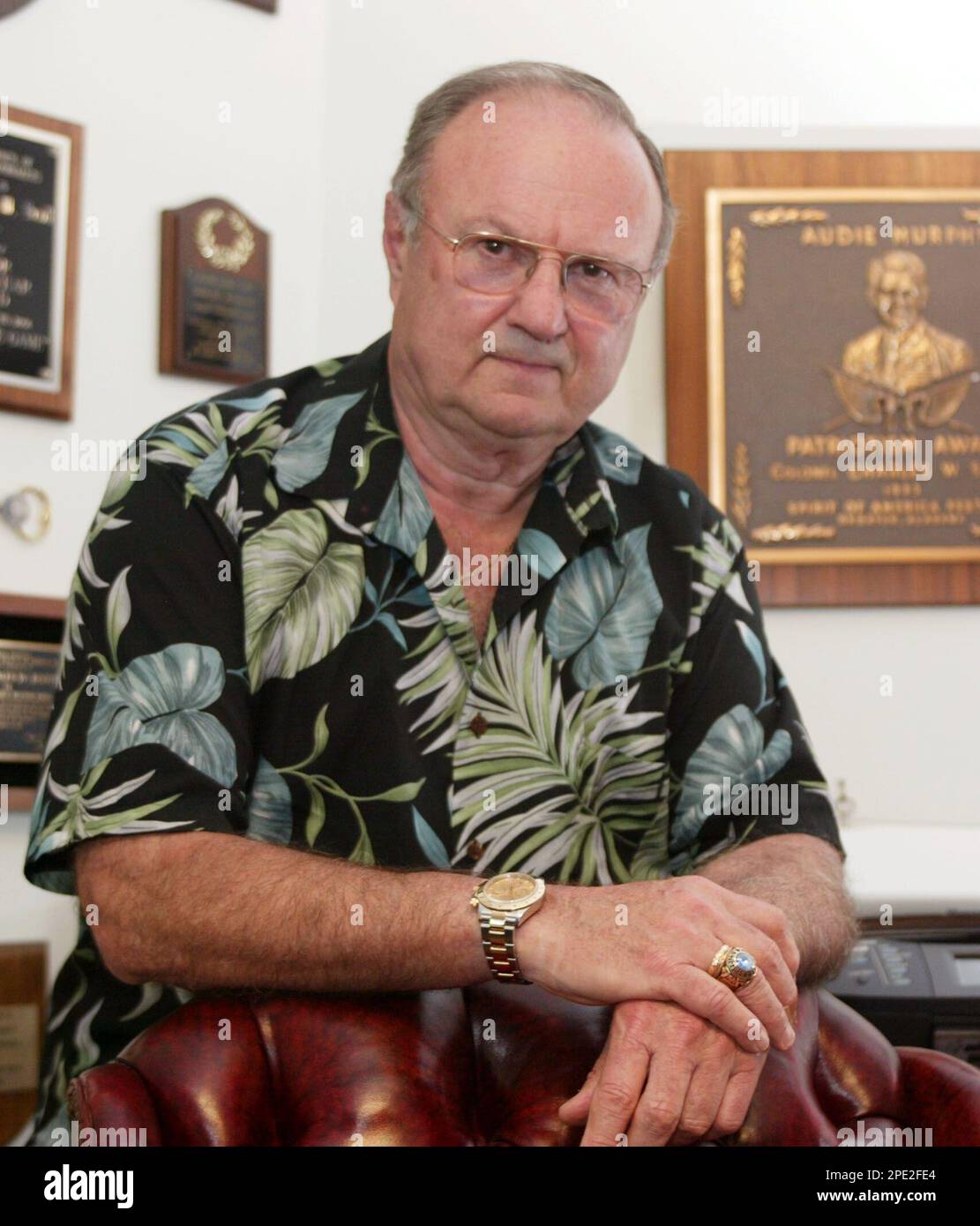 Former hostage Charles "Chuck" Scott poses at his home in Jonesboro, Ga., Wednesday June 29 ...