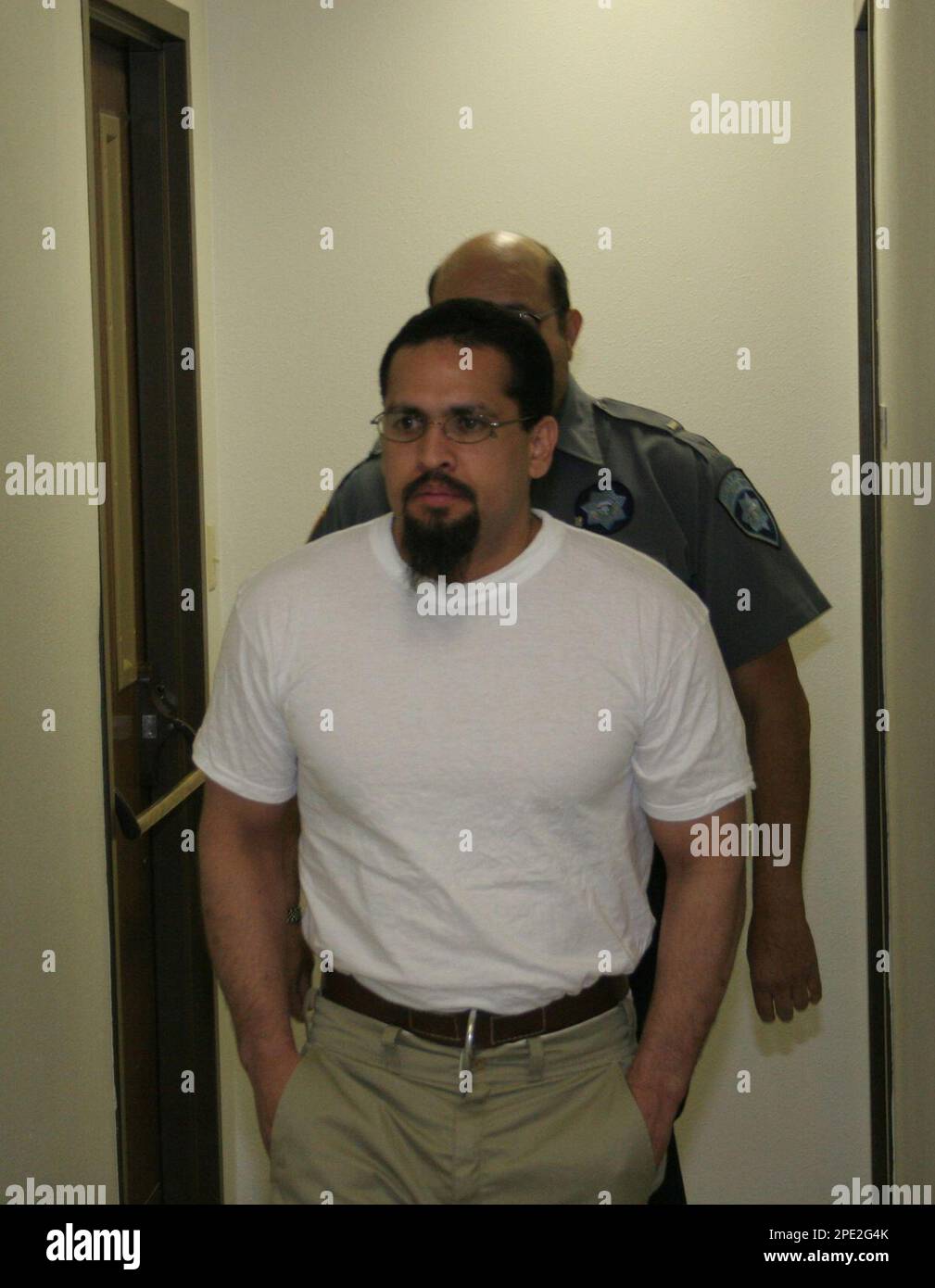 Convicted murderer Raymond Mata, Jr. is escorted back to the Scotts ...