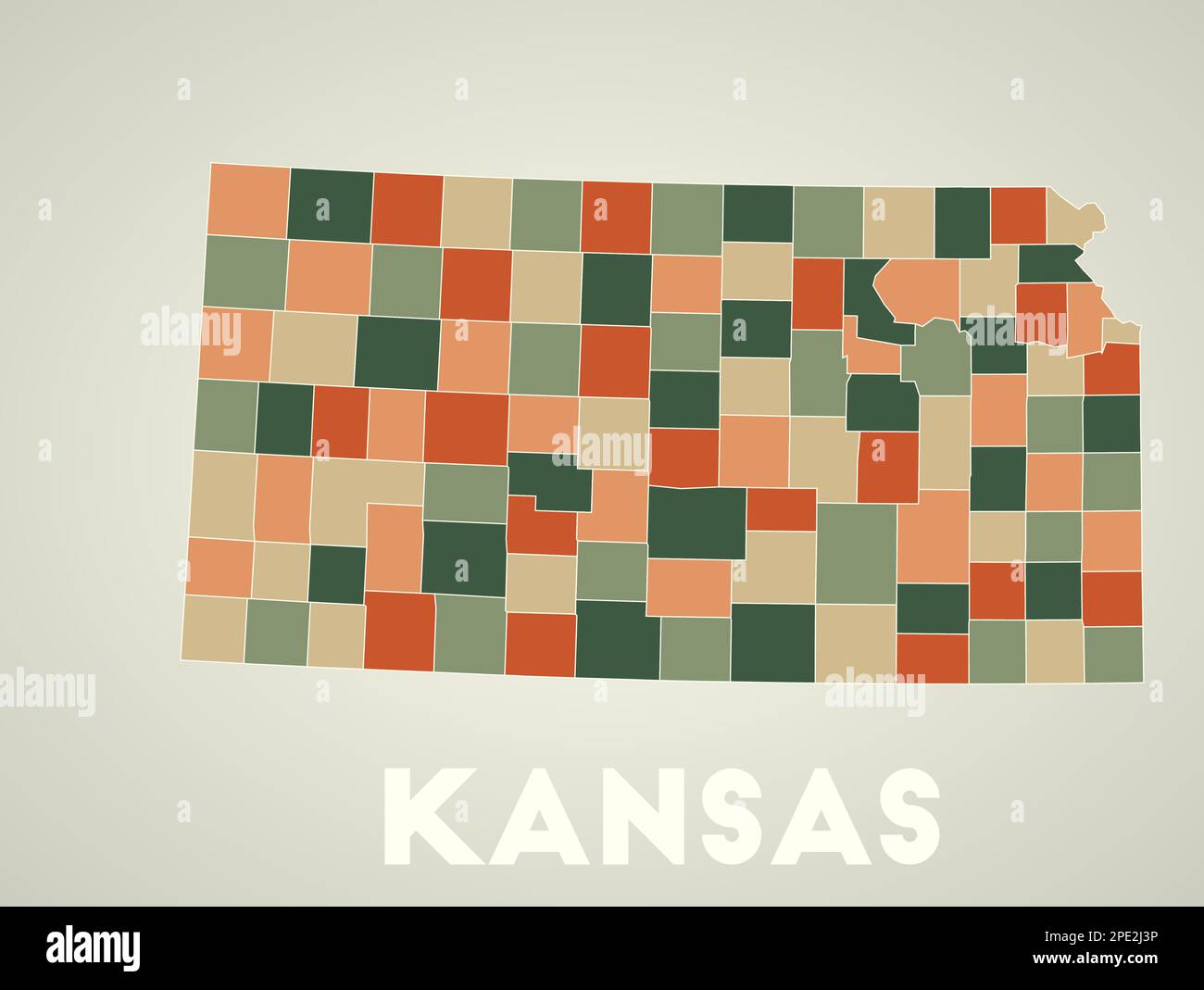 Map of kansas territory hi-res stock photography and images - Alamy