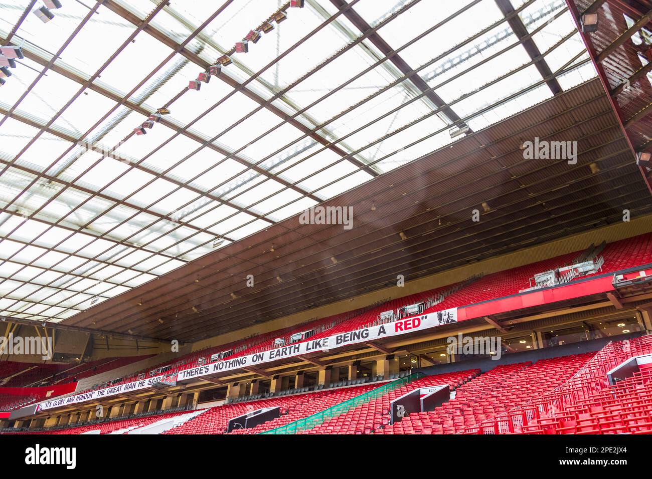 The Scoreboard End at Old Trafford Home of Manchester United on a Non ...