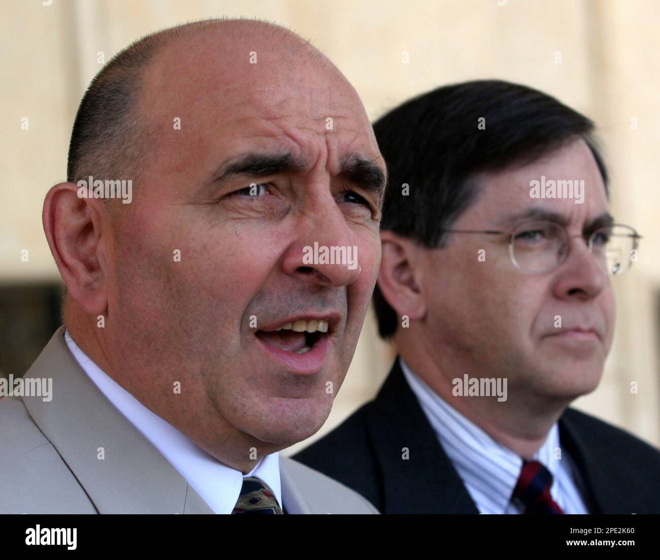 British Ambassador to Iraq William Patey, left, and the U.S. Vice ...