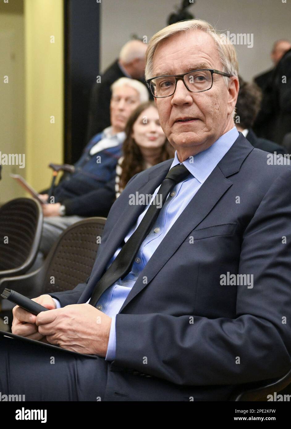Berlin, Germany. 15th Mar, 2023. Dietmar Bartsch (Die Linke), co ...