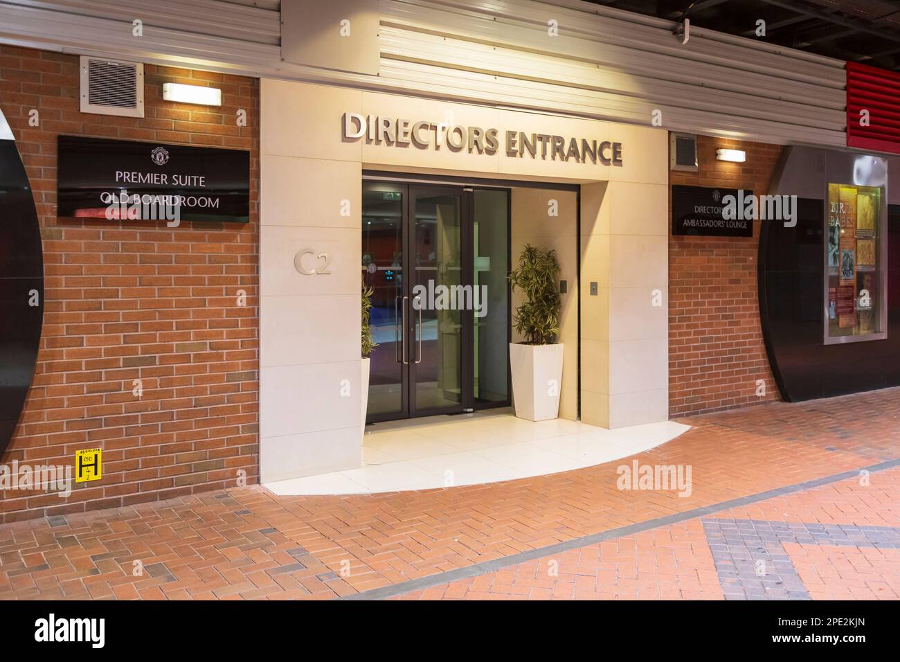 Directors Entrance at Old Trafford Manchester Beneath the Munich Tunnel ...