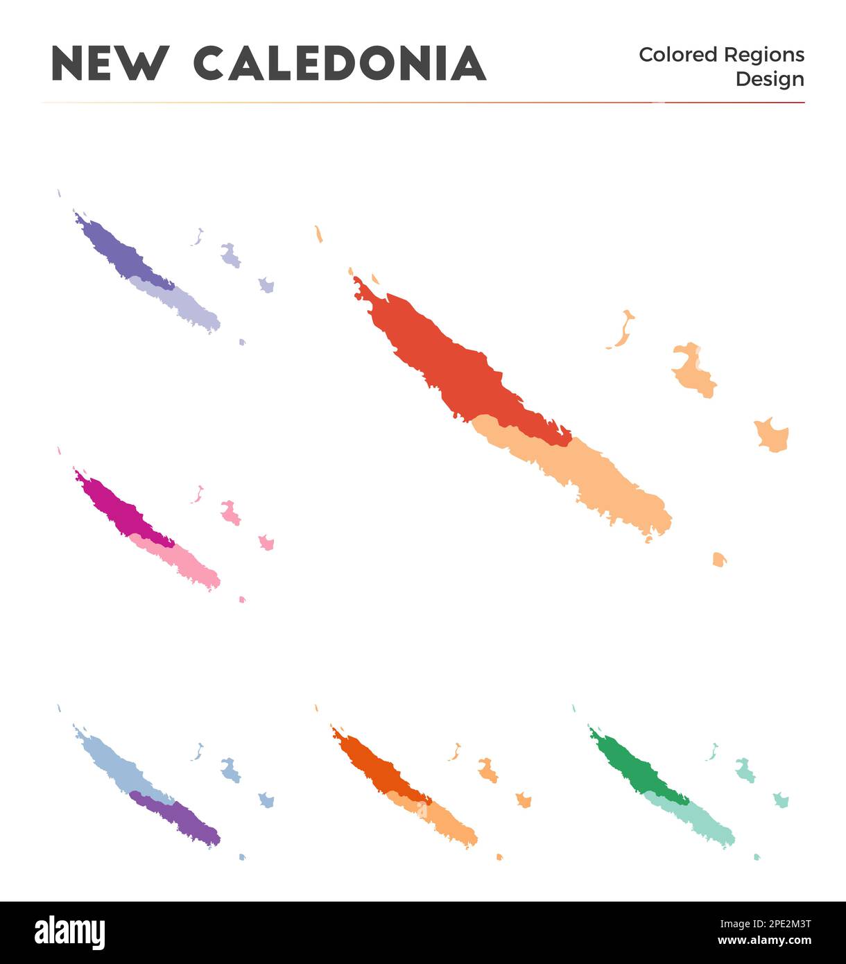 New Caledonia map collection. Borders of New Caledonia for your ...