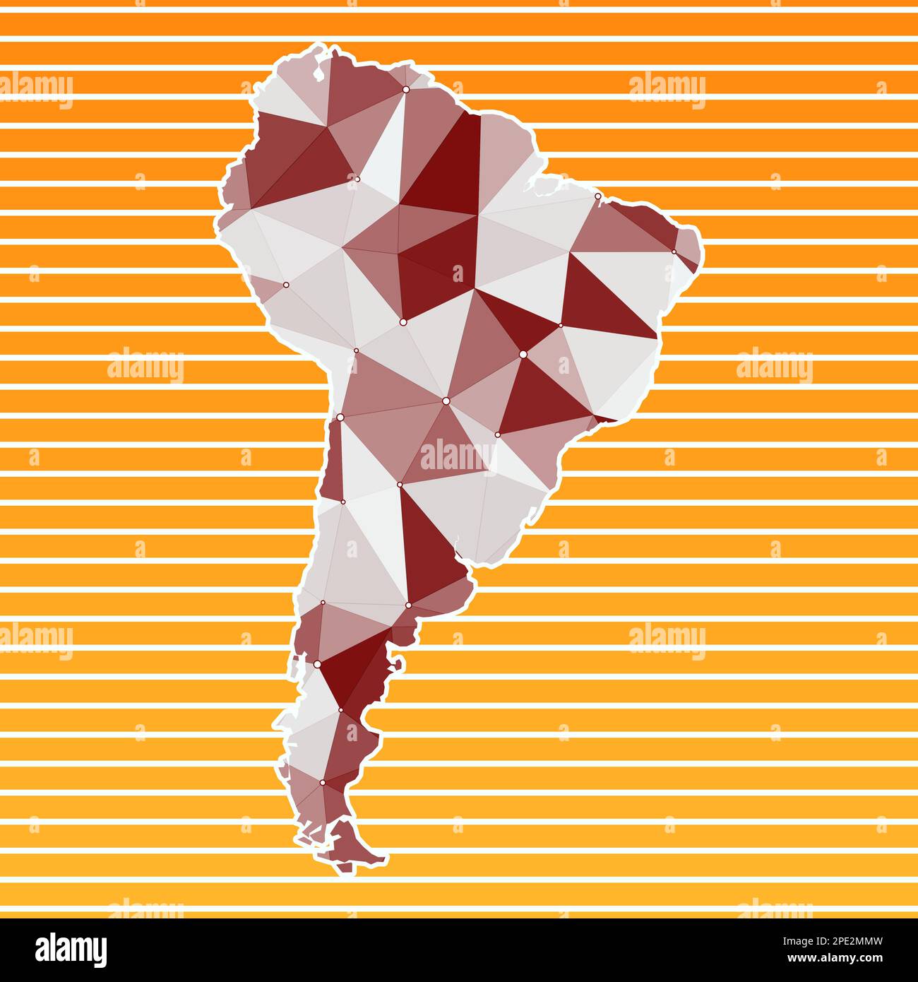South America vector illustration. South America design on gradient ...