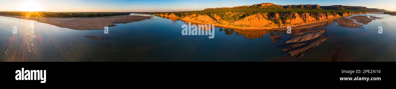 Panoramic of chilojo cliffs and under river hi-res stock photography ...