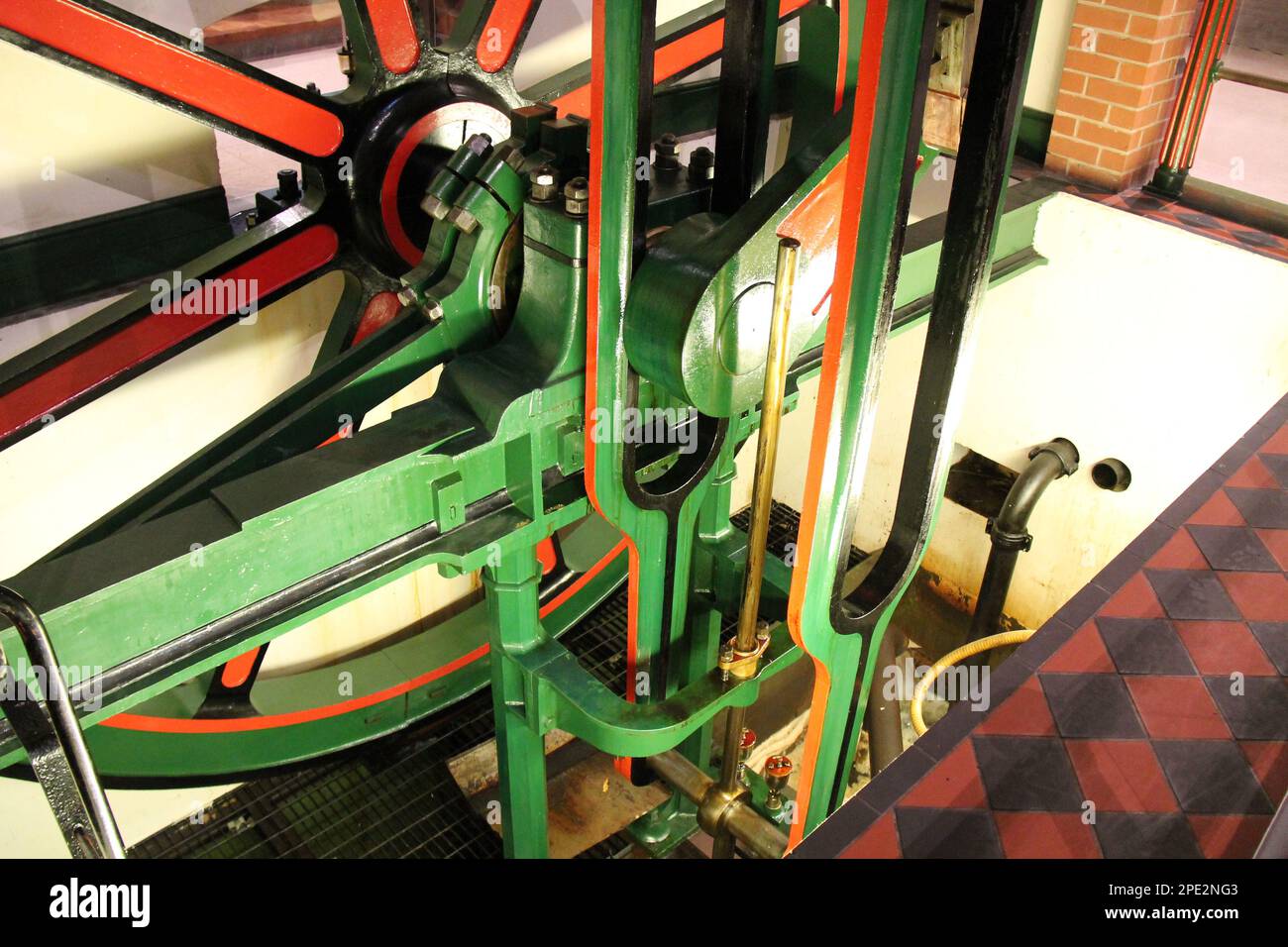 The Workings of a Large Vintage Static Steam Engine Stock Photo - Alamy
