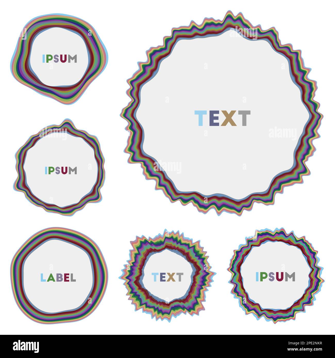 Round banners collection. Appealing circular backgrounds. Authentic ...