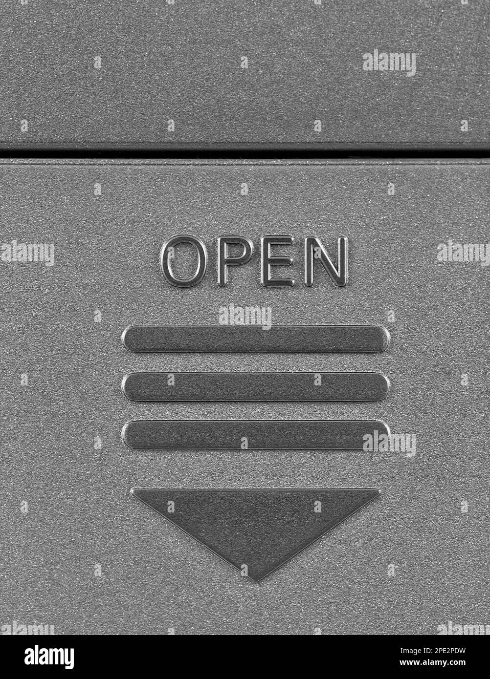 Sign notice close up detail Black and White Stock Photos & Images - Alamy