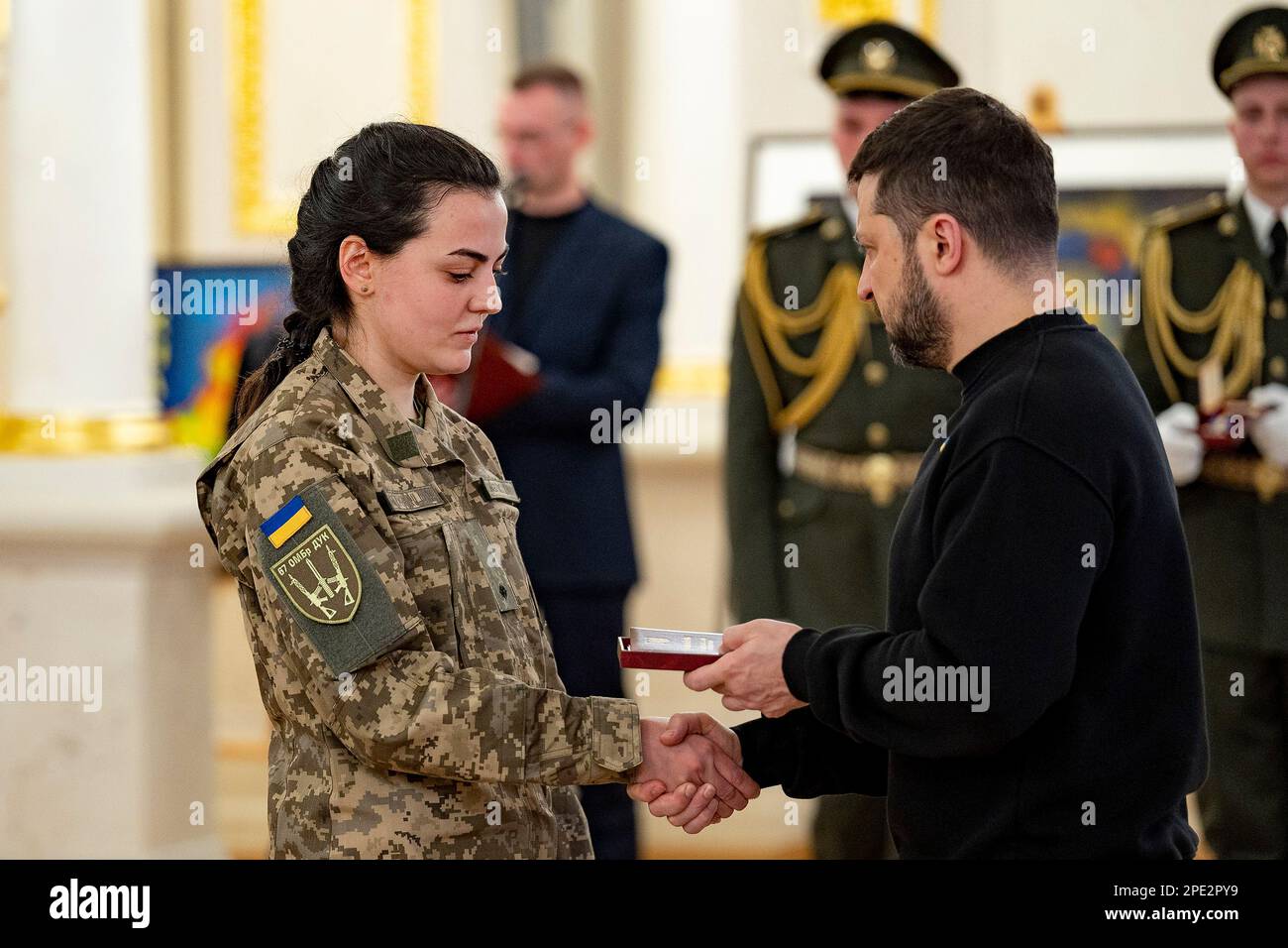 Kyiv, Ukraine. 14th Mar, 2023. Ukrainian President Volodymyr Zelenskyy ...