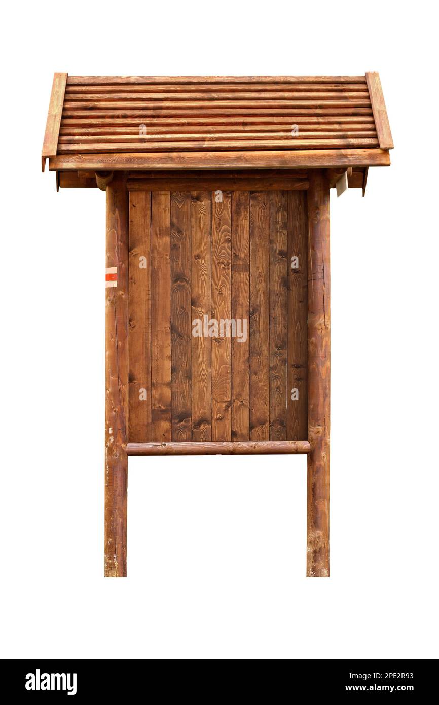 Wooden sign board isolated on the white background Stock Photo - Alamy