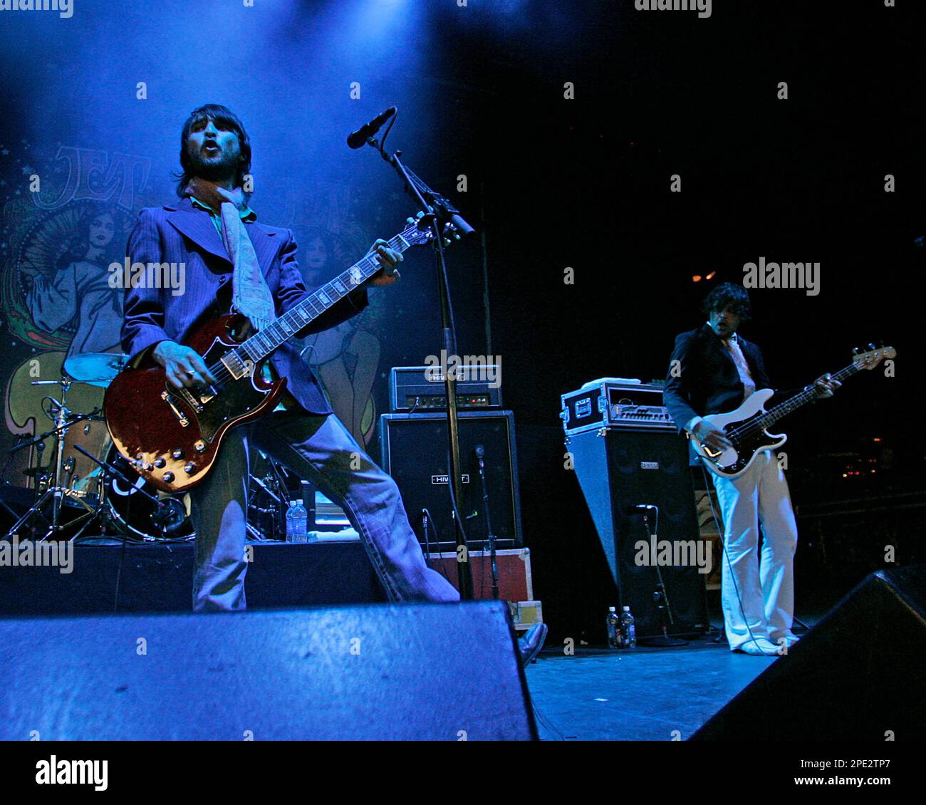 Lead vocalist and guitarist Cameron Muncey, left, and bassist Mark ...