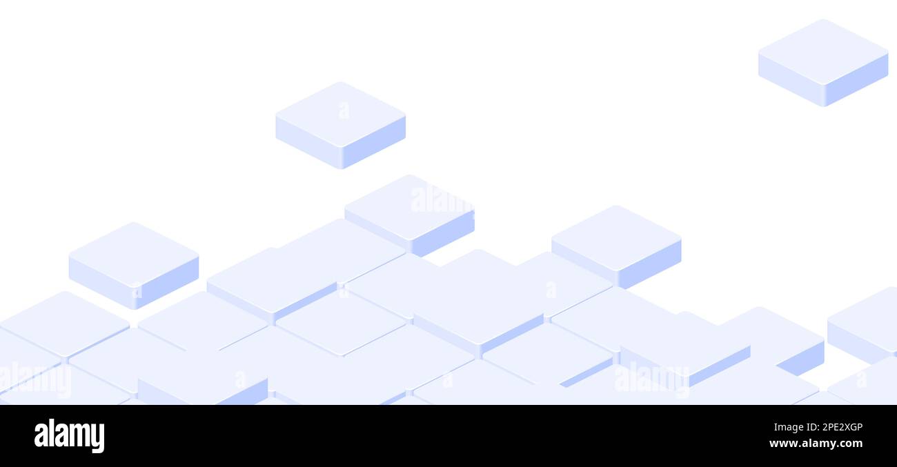 Abstract cube pattern in isometric style for printing and decoration ...