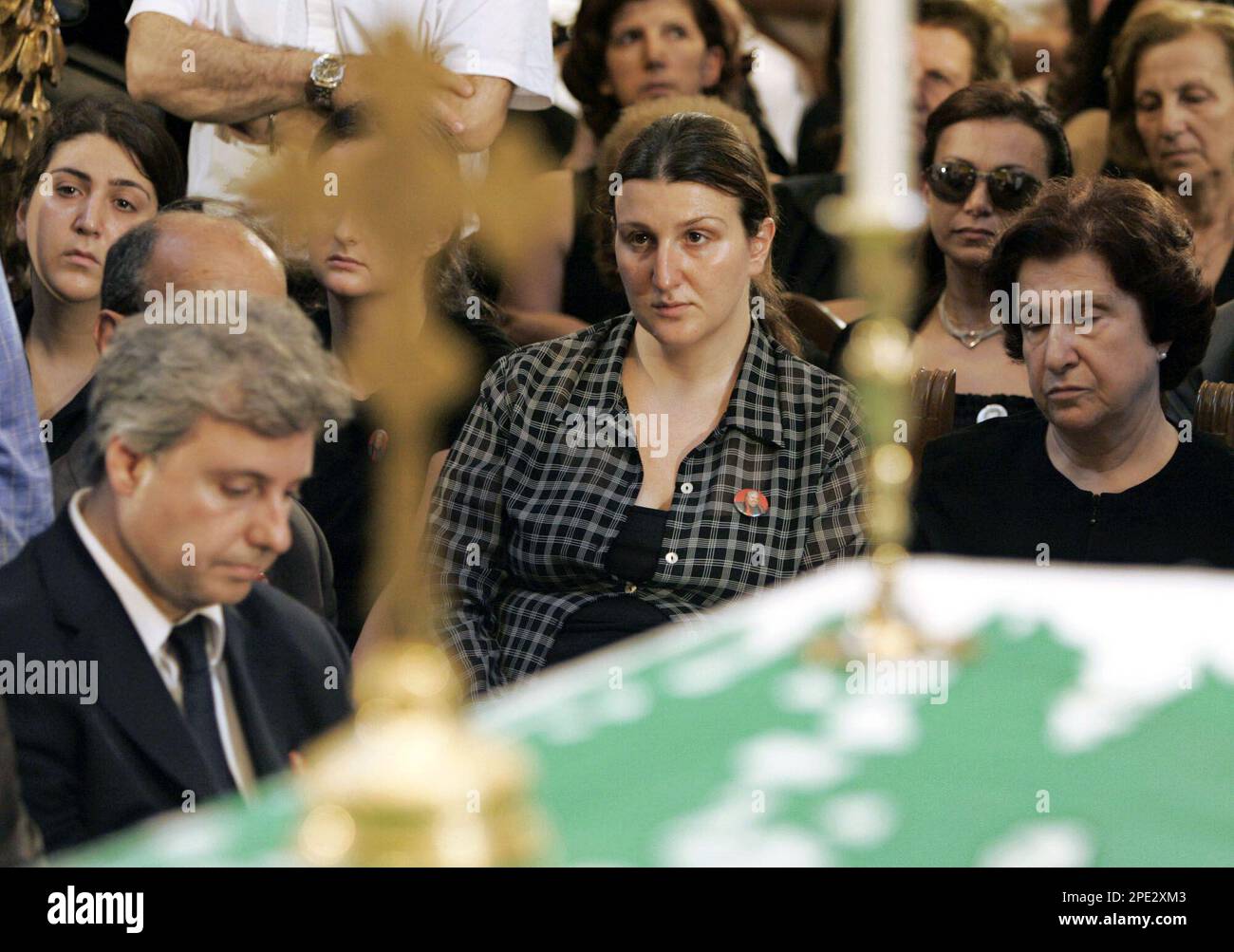 Members of the family of slain former Lebanese Communist party leader ...