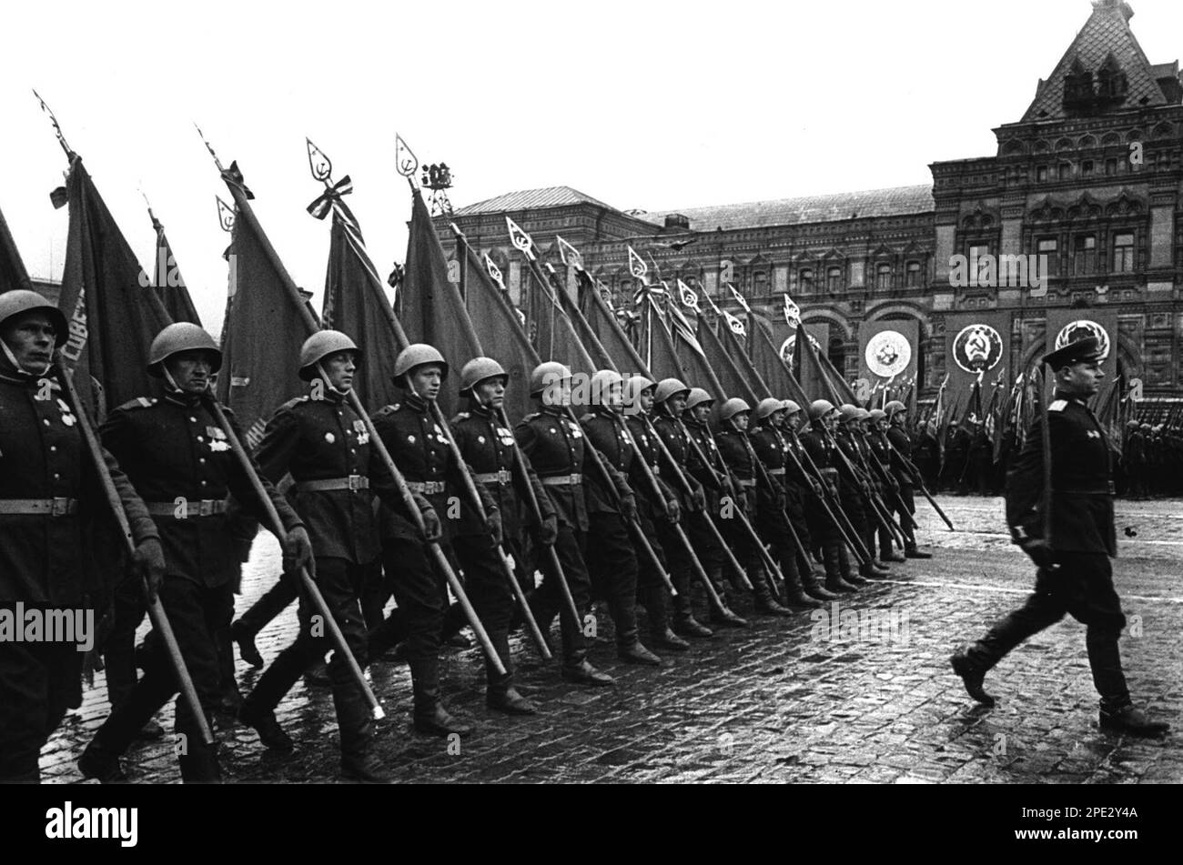**FILE** This 1945 file picture shows standard-bearers from the ...