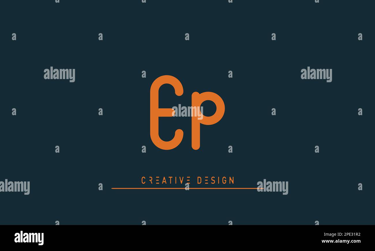 Alphabet letters Initials Monogram logo EP , PE Stock Vector Image & Art - Alamy