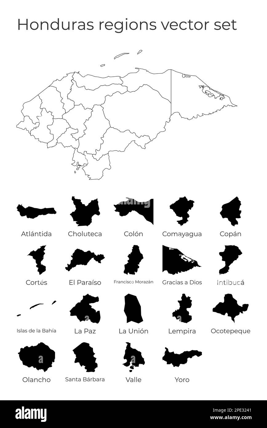 Blank map central america Stock Vector Images - Alamy