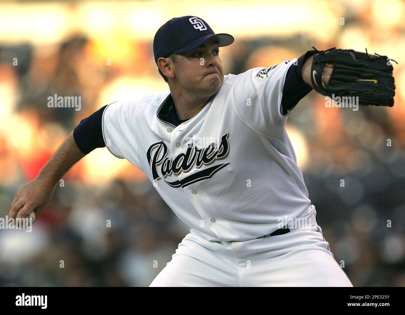 San Diego Padres' Tim Stauffer pitches in the first inning against the ...