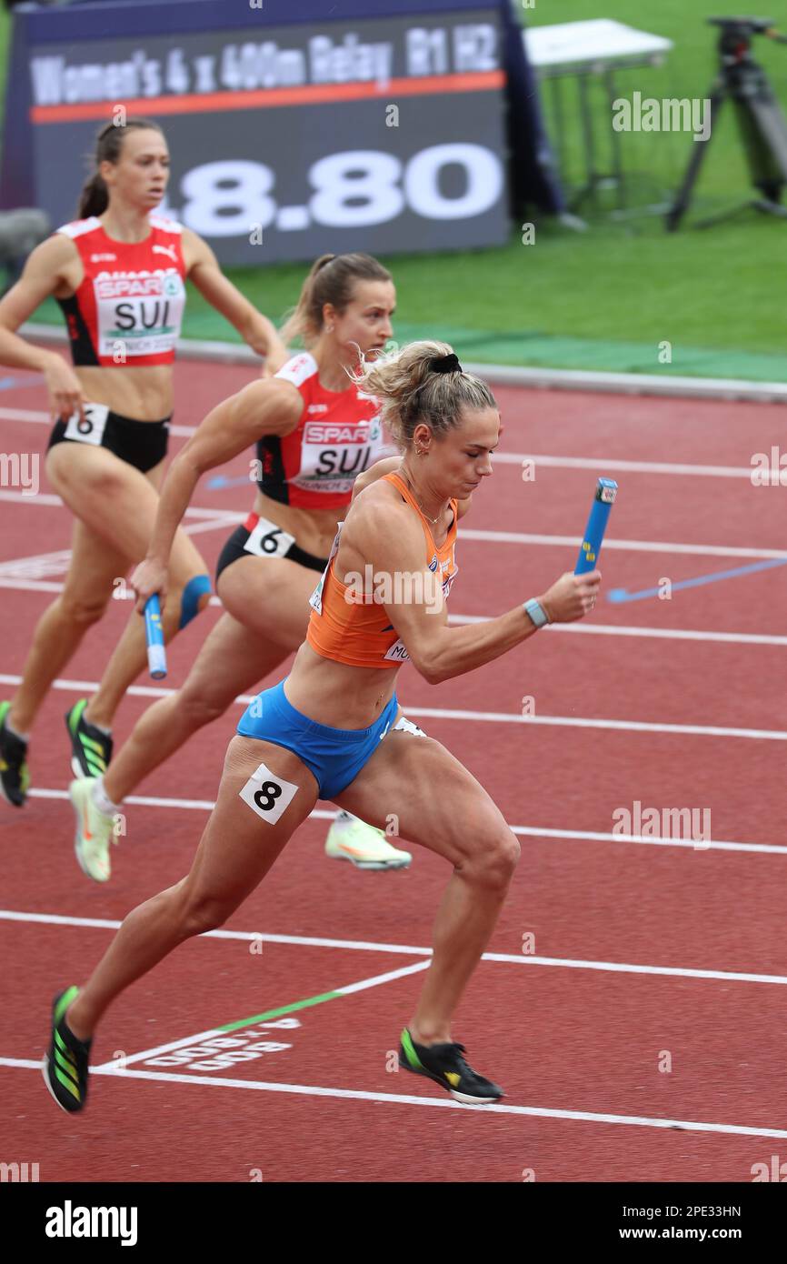 Lieke KLAVER in the 4 * 400m Heats at the European Athletics Championship 2022 Stock Photo - Alamy
