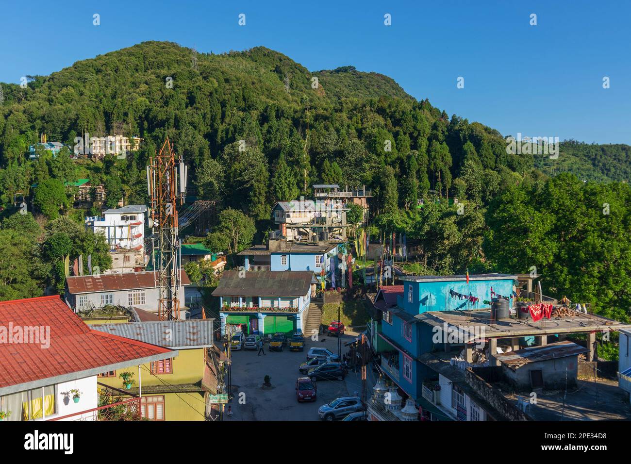 Kaluk, Sikkim, India - 18th October 2016 : Tranquil view of Kaluk, a ...