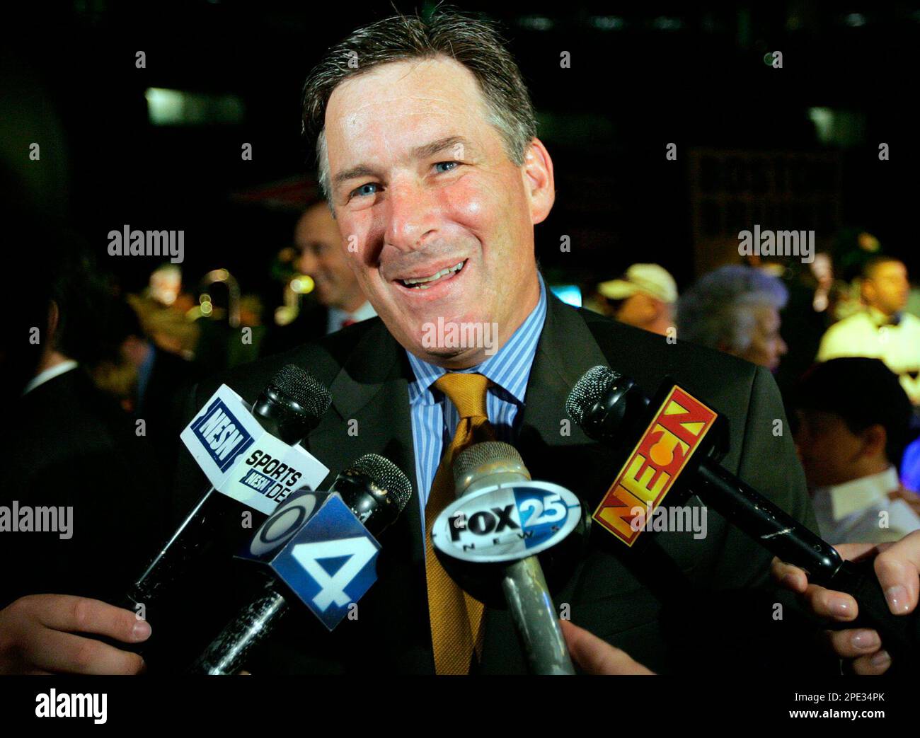 Dave Silk, member of the 1980 United States Olympic hockey team, smiles ...