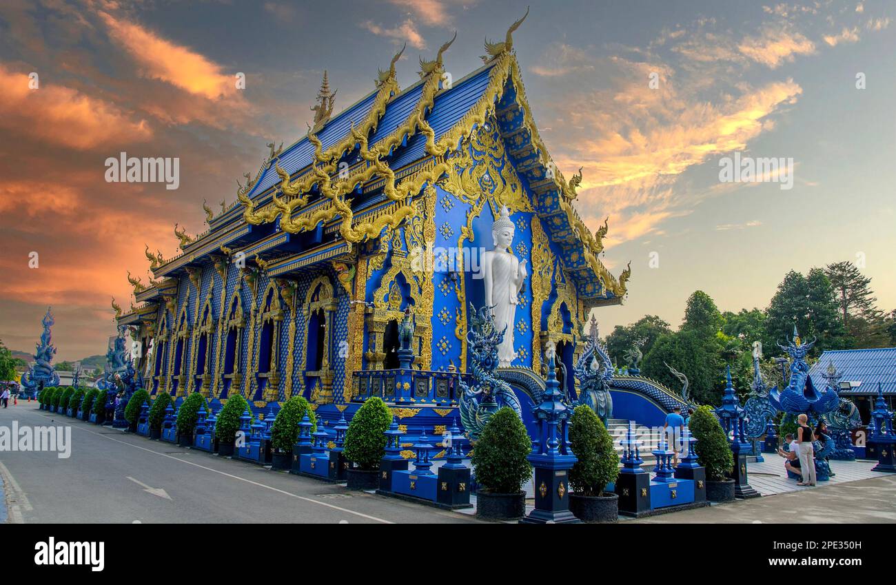 The Blue Temple, or Wat Rong Suea Ten, is a stunning temple in Chiang ...